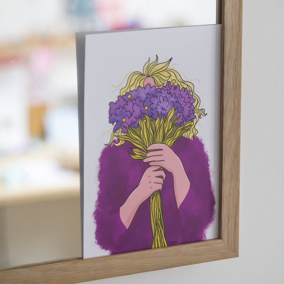 Mathou Illustrations - CARTE I CAN BUY MYSELF FLOWERS