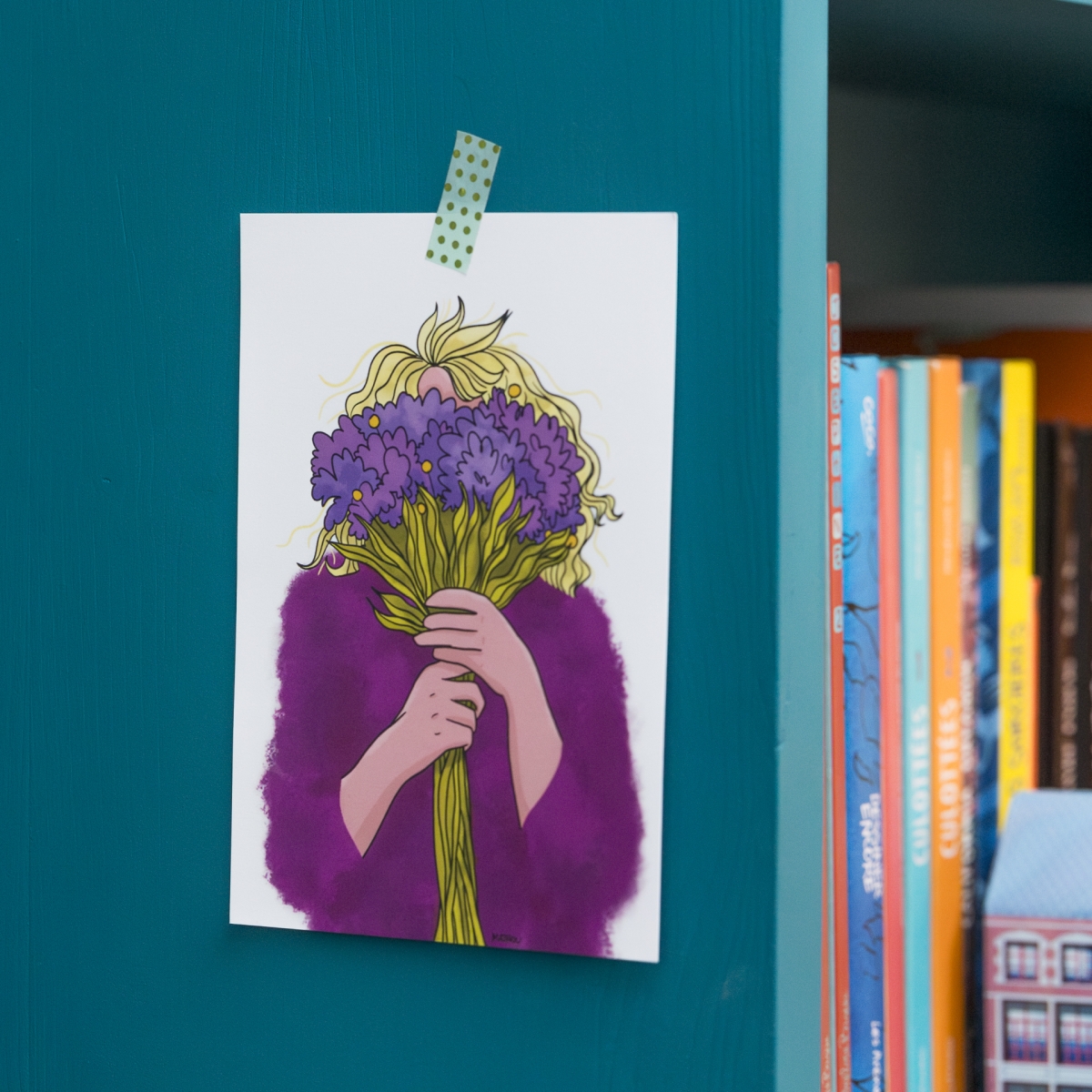 Mathou Illustrations - CARTE I CAN BUY MYSELF FLOWERS