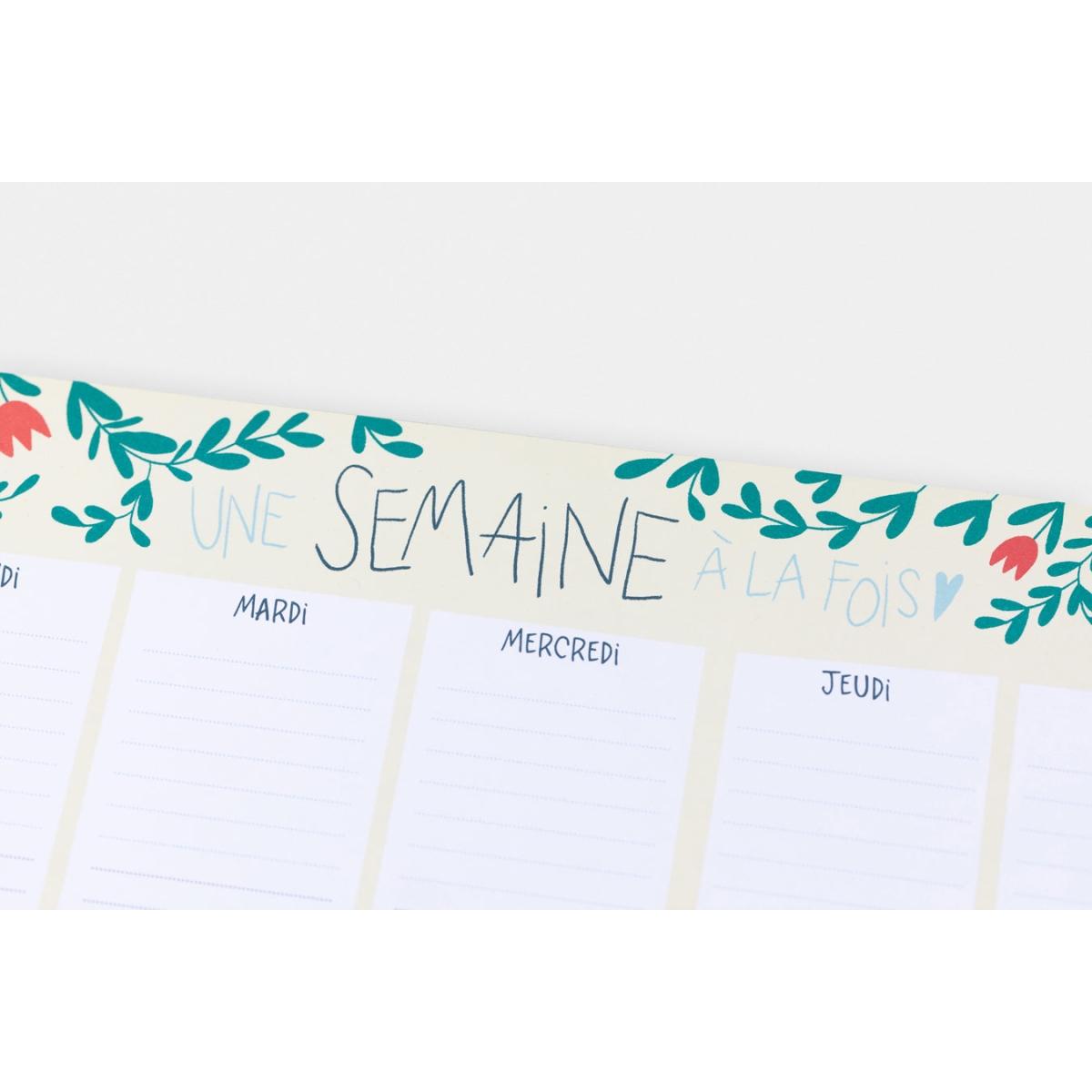 Mathou Illustrations - SEMAINIER UNE SEMAINE À LA FOIS