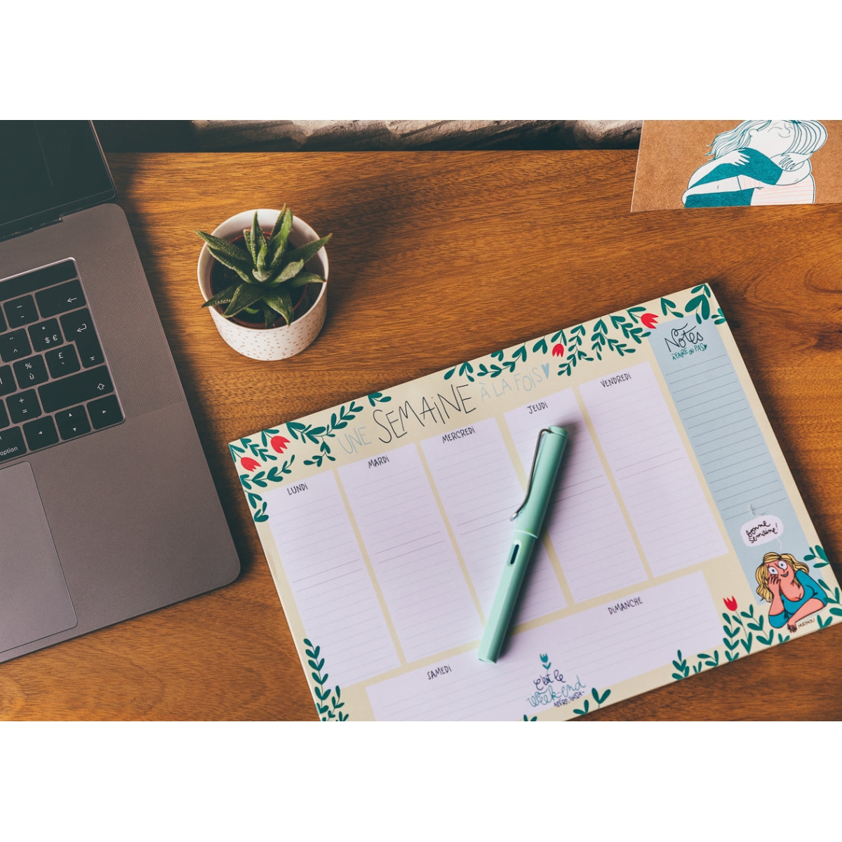 Mathou Illustrations - SEMAINIER UNE SEMAINE À LA FOIS